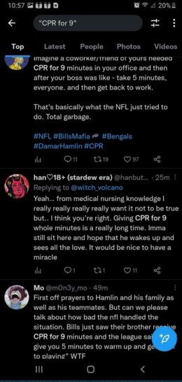 PHOTO Damar Hamlin Had CPR For 9 Minutes And It Would Take A Miracle ...