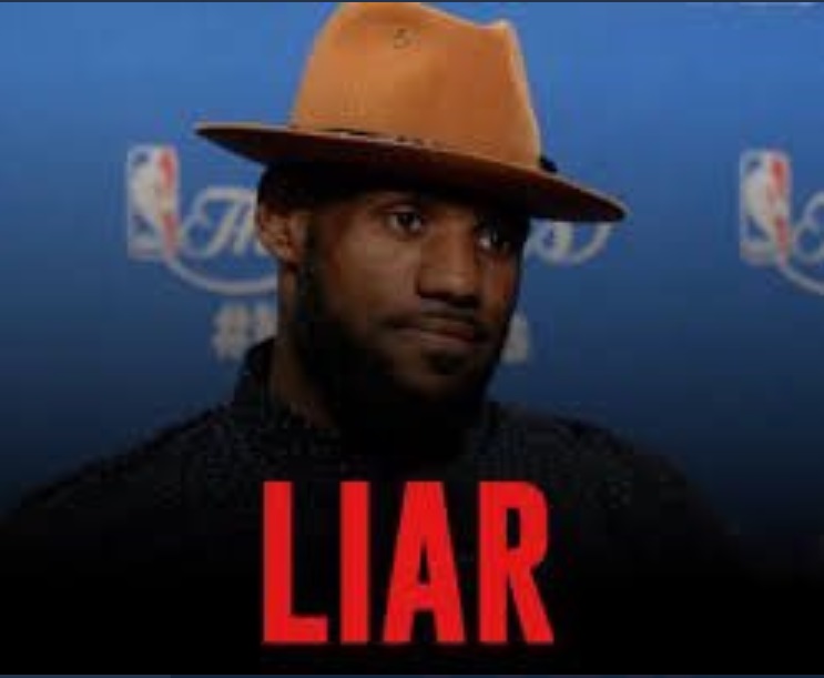 PHOTO Lebron With A Cowboy Hat Liar Meme