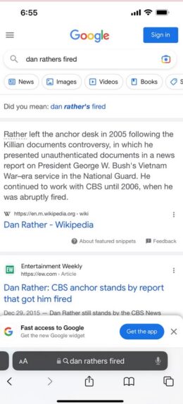 PHOTO Nobody Remembers When Dan Rather Got Fired