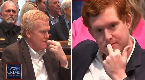 PHOTO Alex Murdaugh And Buster Flipping The Jury Off With Their Finger ...