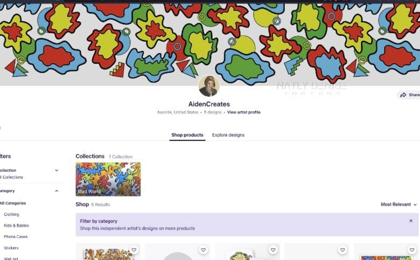 PHOTO Audrey Hale's Creative Artist Page Where You Can See Some Of Her Work