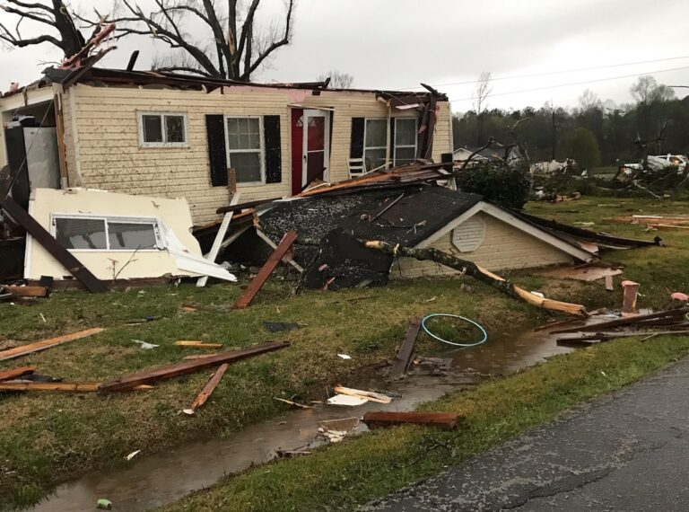 PHOTO Tornado Damage To Smaller Homes In West Point Georgia