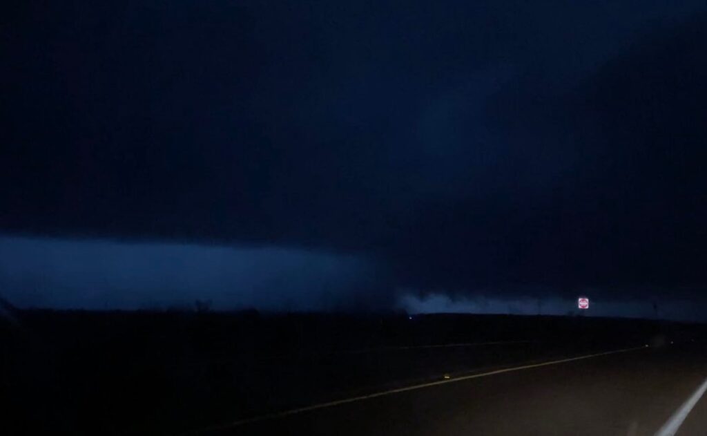 PHOTO Tornado That Hit Silver City MS Was Wrapped In Rain As It Approached