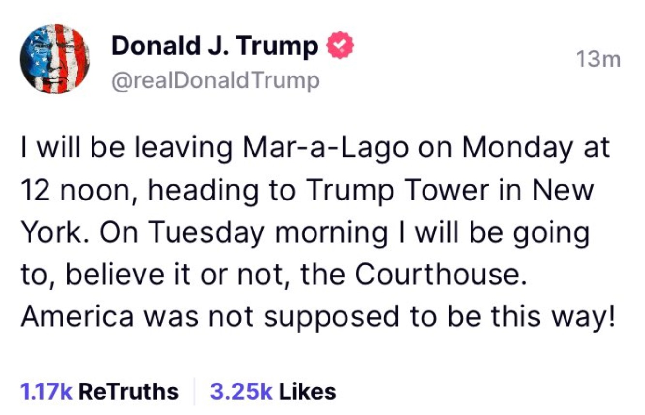 PHOTO Donald Trump Will Be Staying At Trump Tower On Monday Night ...