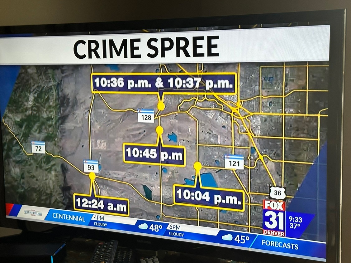 PHOTO Of Where 5 Rocking Throwing Attacks Where In Colorado Including ...