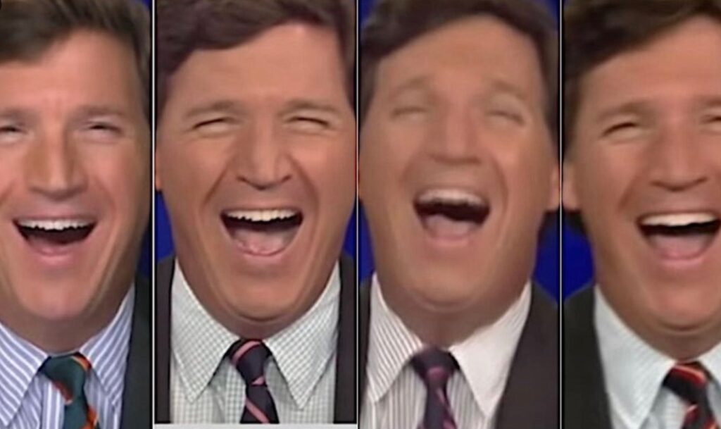 PHOTO The Many Laughs Of Tucker Carlson Meme