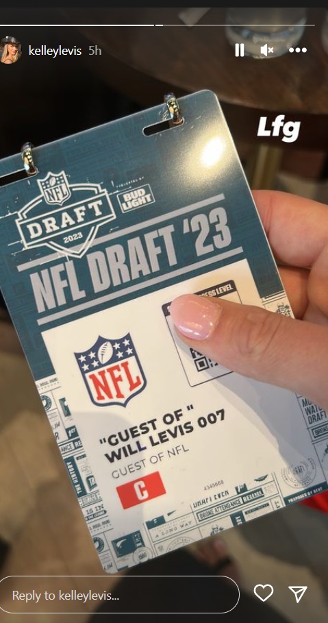 PHOTO Will Levis' Sisters NFL Draft Entry Badge Says Guest Of Will ...