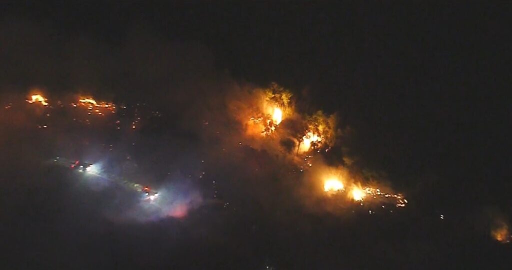 PHOTO Aerial View Of How Big The Eastvale California Fire Has Become