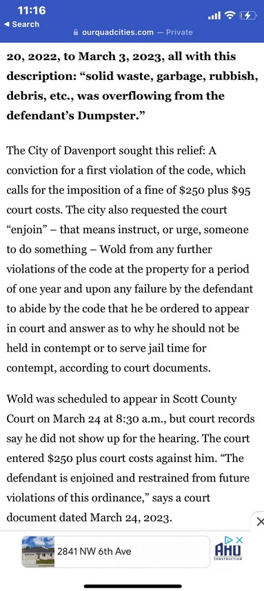 PHOTO Andrew Wold Has A Long History Of Negligence And Disregard For ...