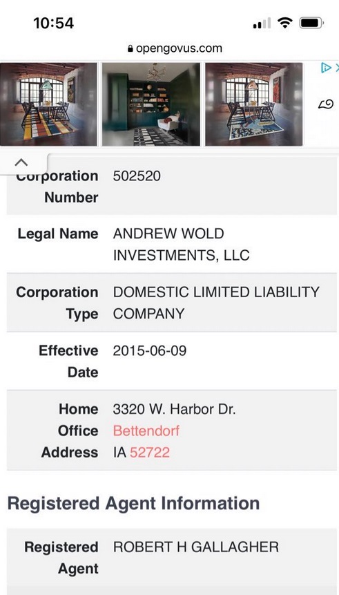 PHOTO Andrew Wold's Investment LLC Was Started In 2015