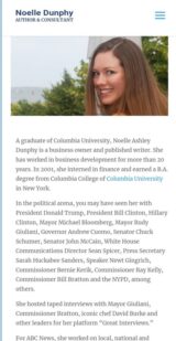 PHOTO Check Out Noelle Dunphy's Biography Which Says She Is A Business ...