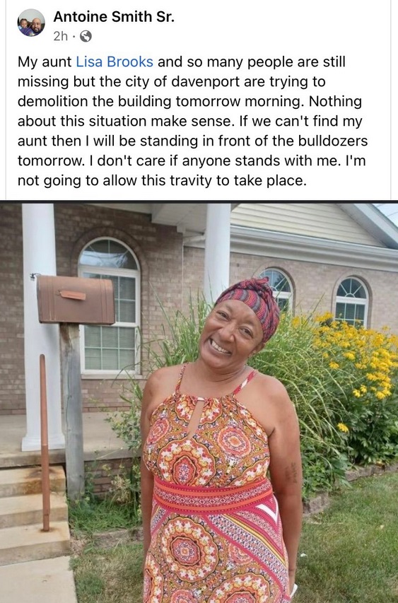 PHOTO Details On Lisa Brooks Who Went Missing During Davenport Iowa ...