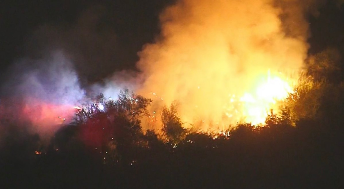 PHOTO Fire Trucks Having Trouble Getting To The Cobble Fire In Eastvale ...