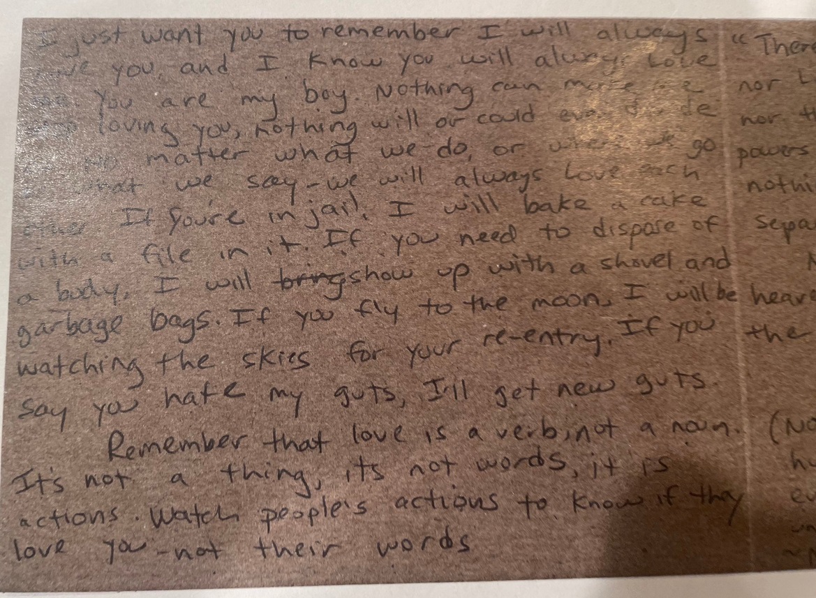 PHOTO Full Multiple Page Burn After Read Letter Roberta Laundrie Wrote ...