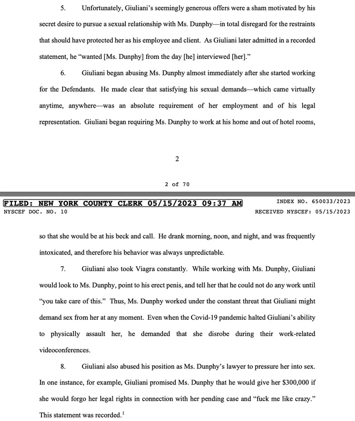 PHOTO Of Documents In Lawsuit Listing Allegations Noelle Dunphy Made ...