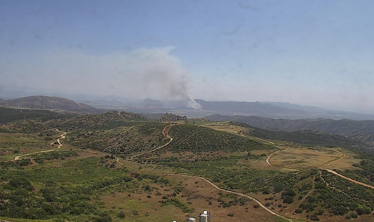 PHOTO Of Ramona Fire When It Was Only 10 To 15 Acres In Size Early This ...