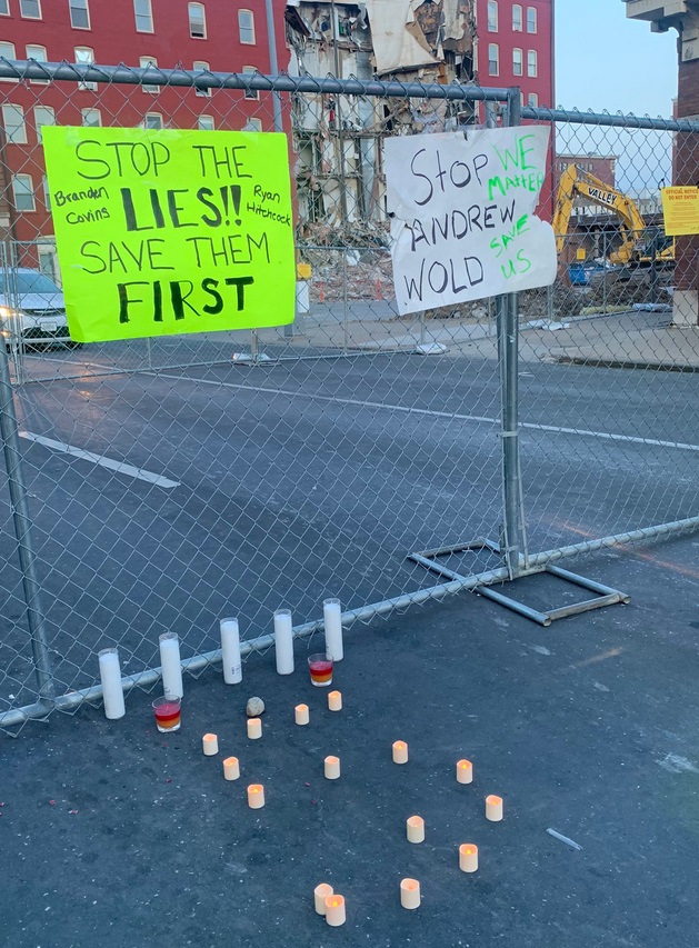 PHOTO Protester Signs That Say Stop The Lies Save Them First And Stop ...