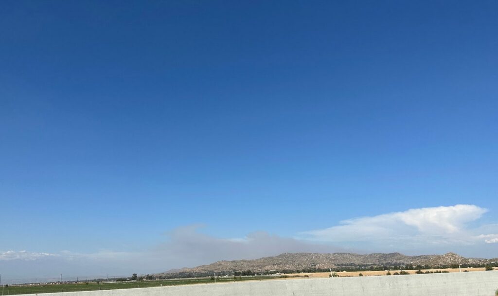 PHOTO Ramona Fire Can Be Seen From San Diego County