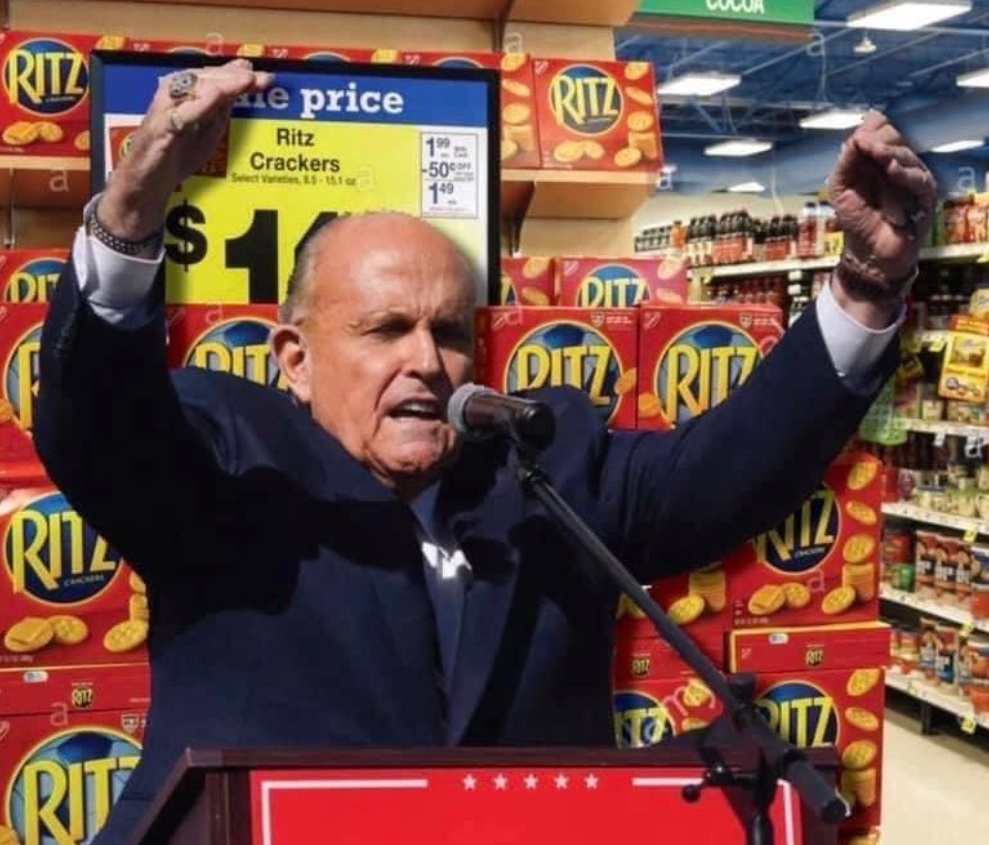 PHOTO Rudy Giuliani's Press Conference At "The Ritz" Meme