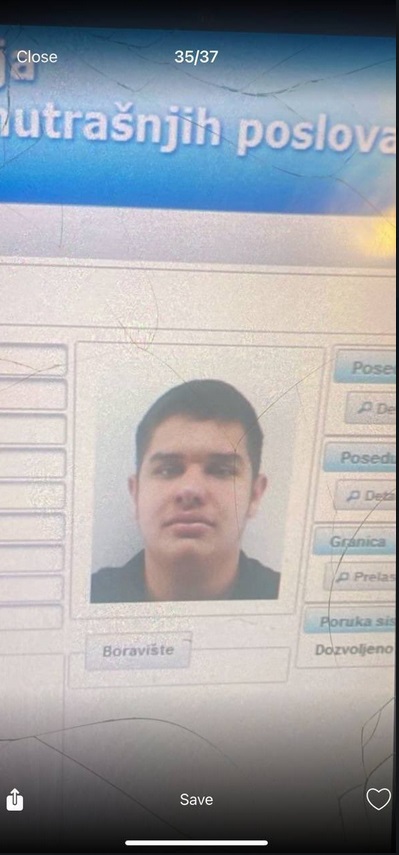 PHOTO Uros Blazic's Mugshot In Serbia Shows He's 21 Years Old