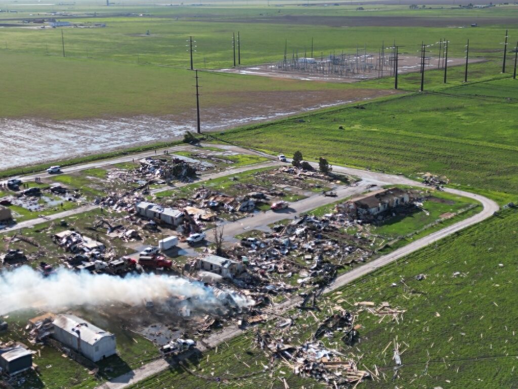 PHOTO All Homes In Trailer Park Wiped Off The Map In Perryton Texas