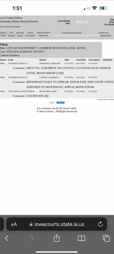 PHOTO Andrew Wold Still Owes $4905 For Previous Building Infractions