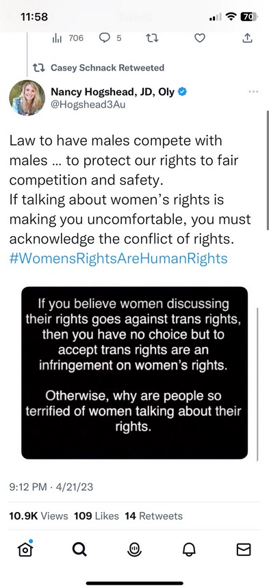 PHOTO Casey Schnack Openly Retweeting Something Transphobic About Women ...