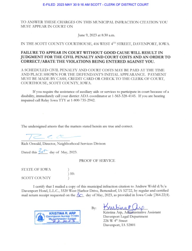 PHOTO Documents Filed On May 30th Show Andrew Wold Could Only Face $395 ...