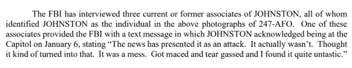 PHOTO Jay Johnston Sent Text Message To People Saying He Got Maced And ...