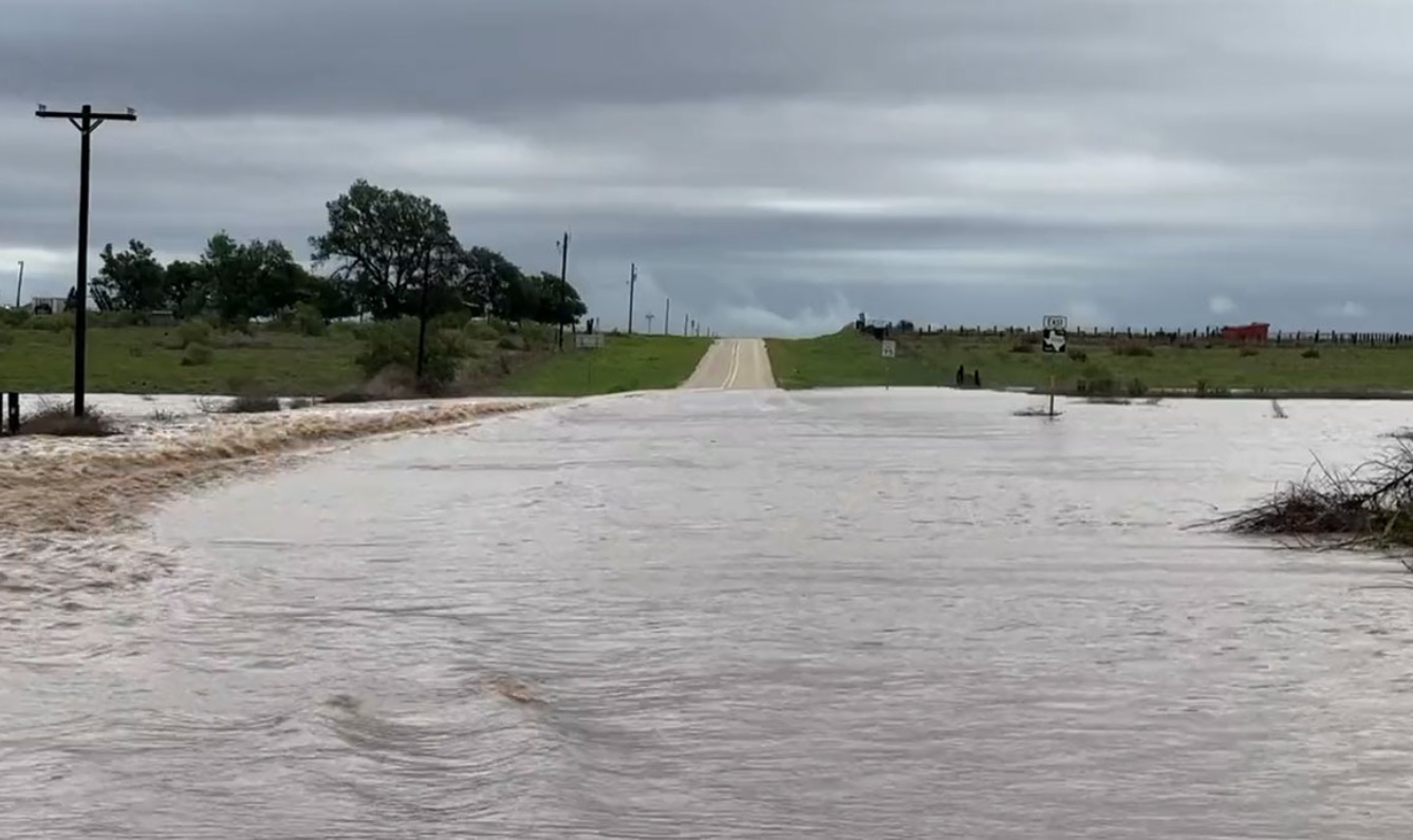 PHOTO Of Where Highway 87 Was Closed Down In O'Donnell Texas Over ...