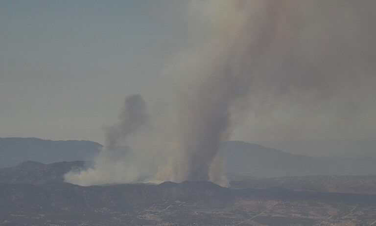 PHOTO Bonny Fire Jumped Cienega Truck Trail Near Tule Peak Road And ...