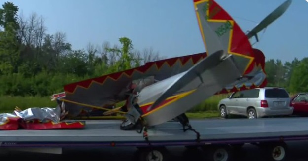 PHOTO Oshkosh Plane That Crashed Was Had Very Damaged Wing