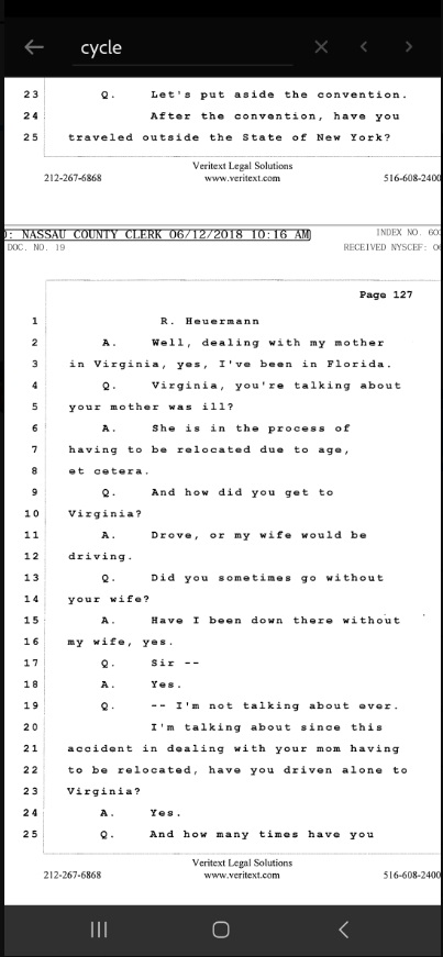 PHOTO Rex Heuerman's Deposition Transcript From Personal Injury ...