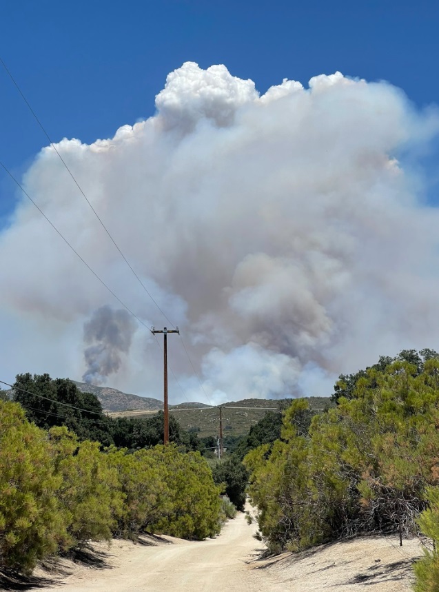 PHOTO View Of Bonny Fire From Chihuahua Valley At Puerta La Cruz Old ...