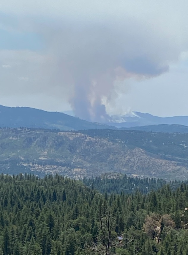PHOTO View Of The Bonny Fire From Pine Cove Idyllwild Area