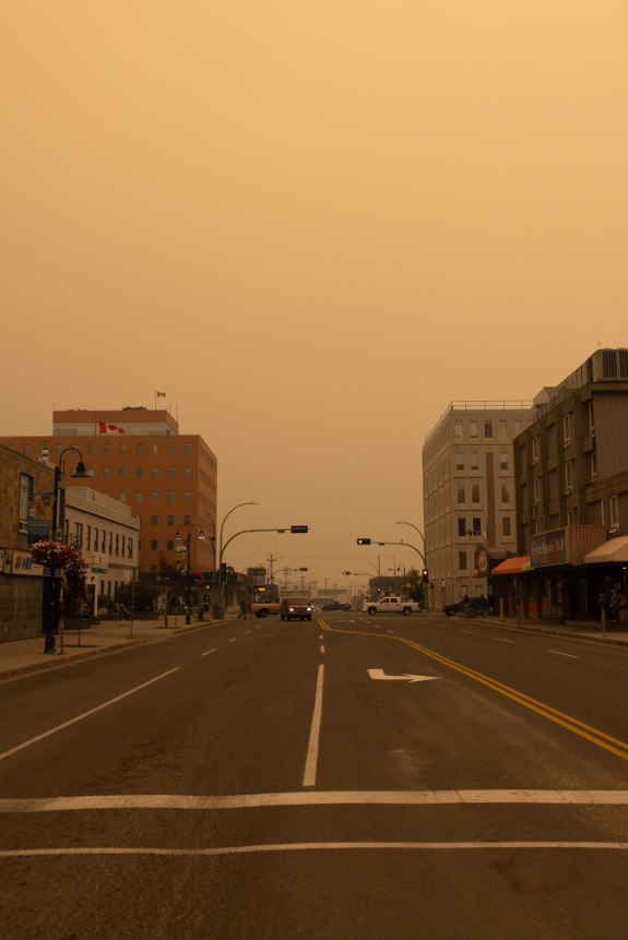 PHOTO: Smoke In Downtown Yellowknife NT Is Just Unreal