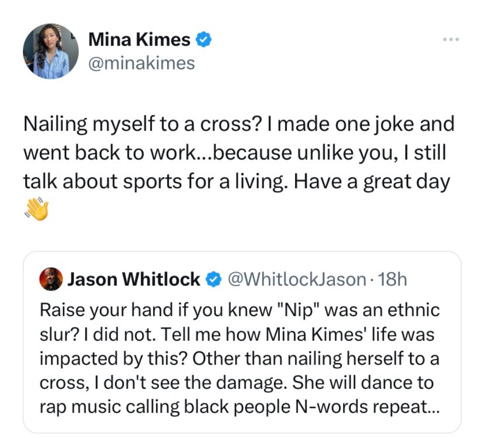 PHOTO Jason Whitlock Ready To Fight Mina Kimes Over One Joke