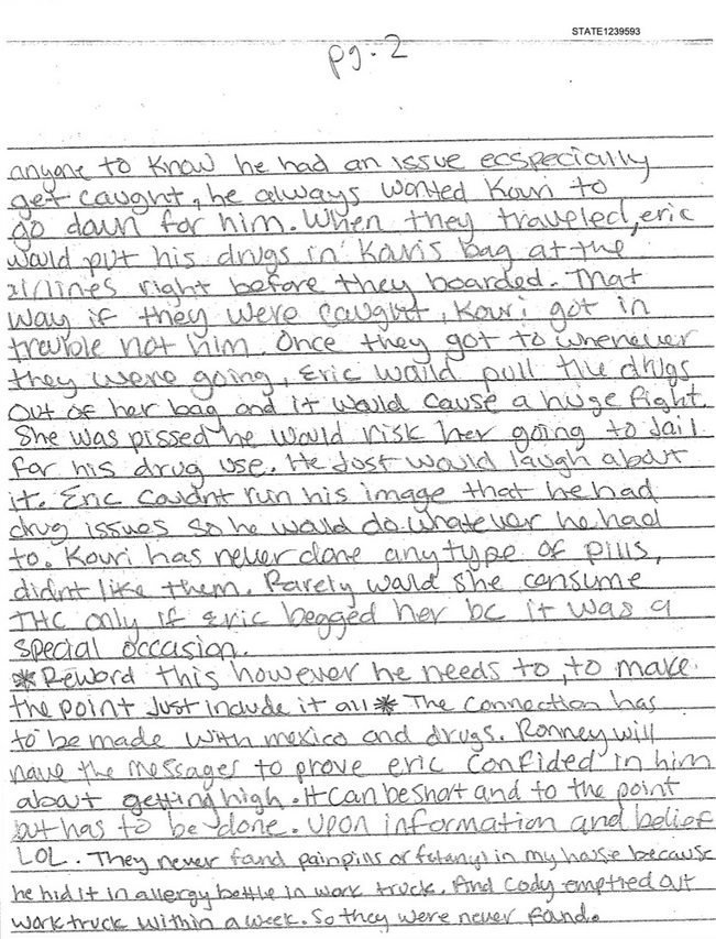 Photo State Of Utah Filed No Contact Petition Against Kouri Richins To