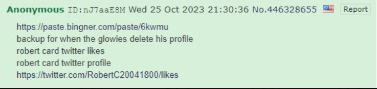 PHOTO Full Pastebin File Of Robert Card's Ridiculous Social Media Footprint