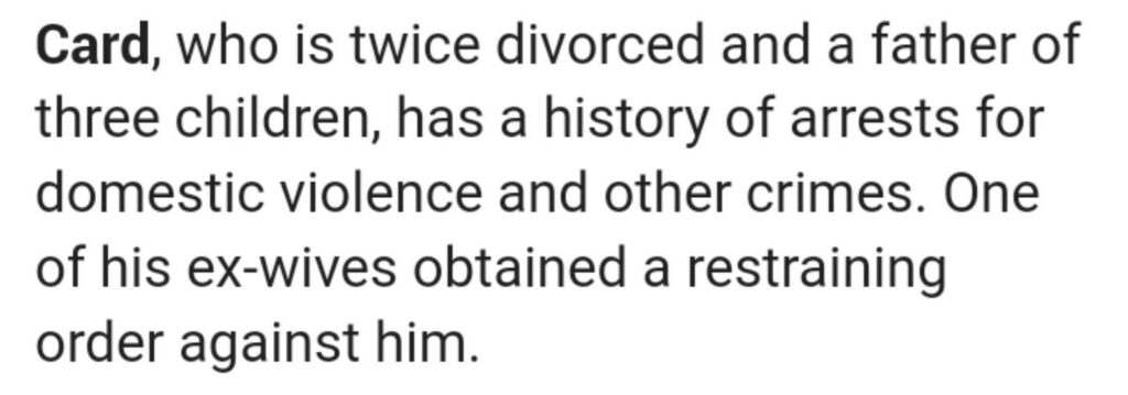 PHOTO Robert Card Got Divorced Twice In The Past And Has 3 Living Children