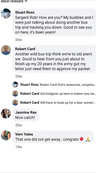 PHOTO Robert Card Talking To His Friend About Needing His Packet ...