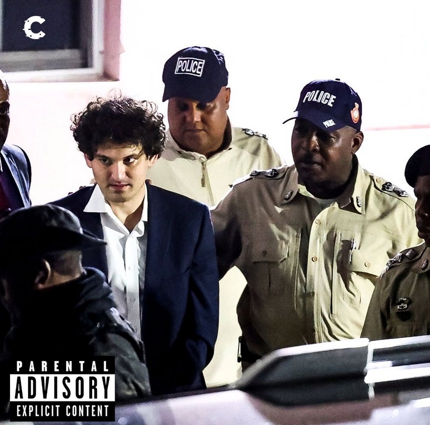 PHOTO Sam Bankman-Fried Being Carried Away In Handcuffs Parental ...