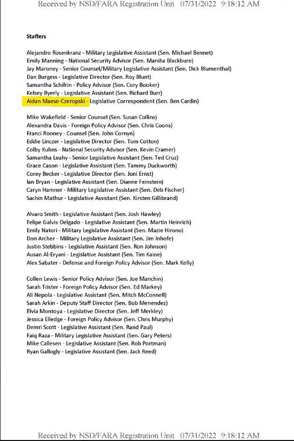 PHOTO Aidan Maese-Czeropski Is A Foreign Agent