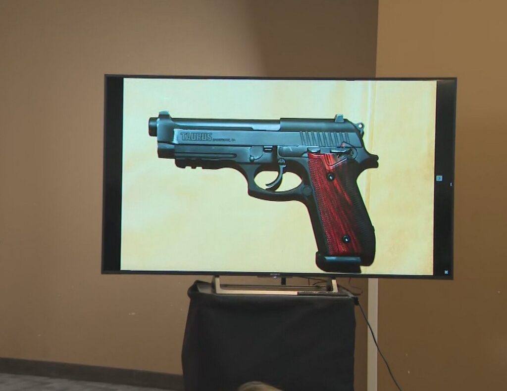 PHOTO Close Up Of Tony Polito's Taurus 9MM Handgun And 11 Magazines He ...