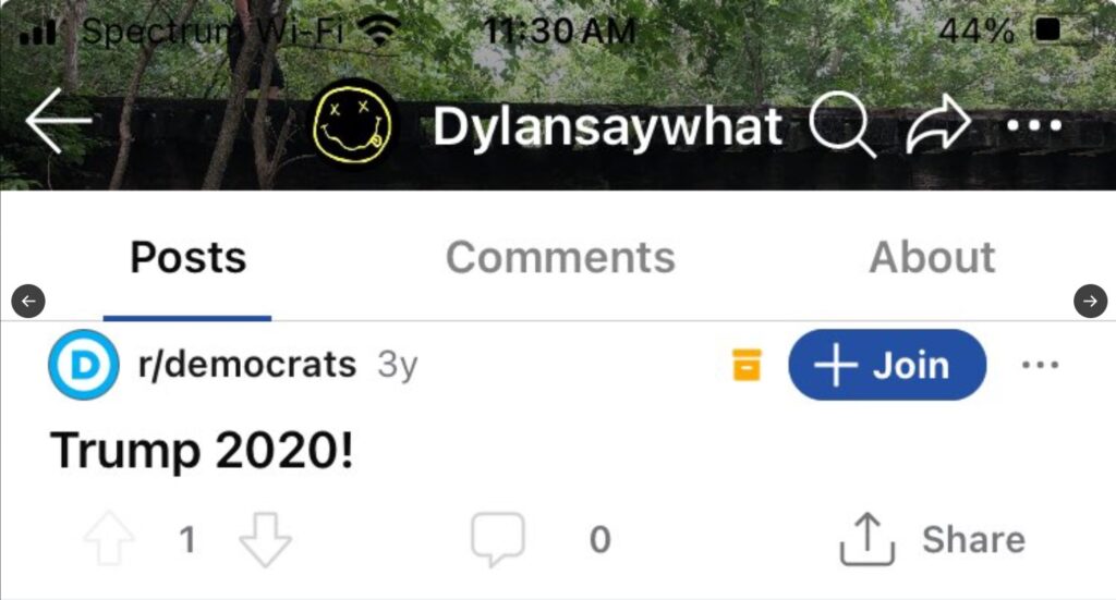 PHOTO Dylan Butler Was Huge Trump Supporter And Trans Rights Supporter