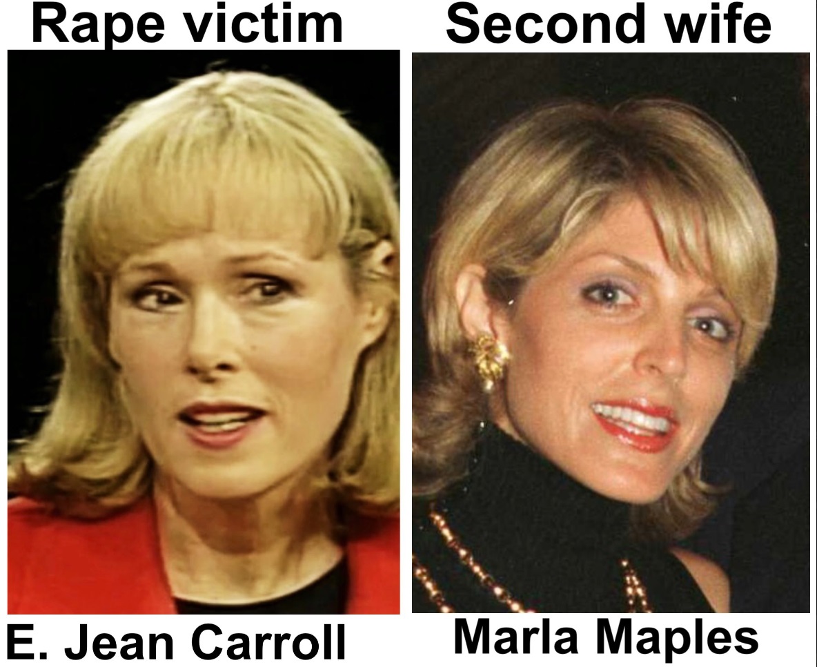 PHOTO E Jean Carroll And Marla Maples Side By Side