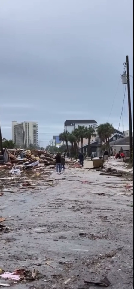 PHOTO More Survey Of Damage Shows Thomas Drive Was Most Impacted ...