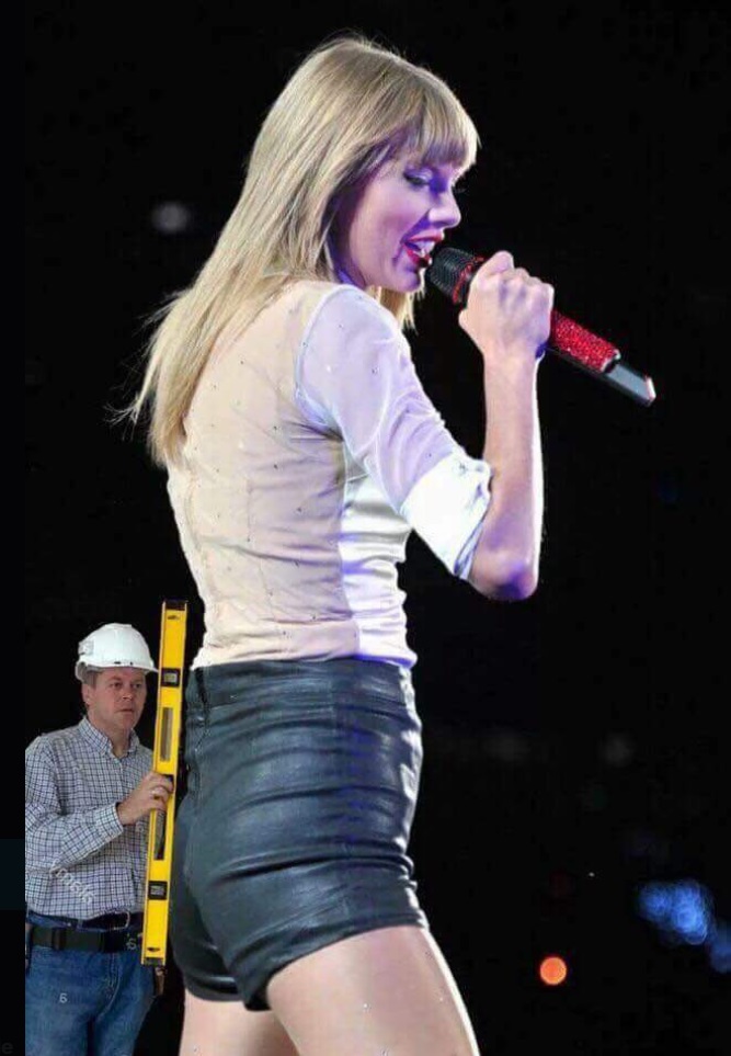 PHOTO Taylor Swift's Long Back Being Measured With A Ruler