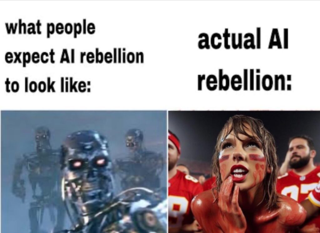 PHOTO What People Expect AI Rebellion To Look Like Vs Actual AI ...