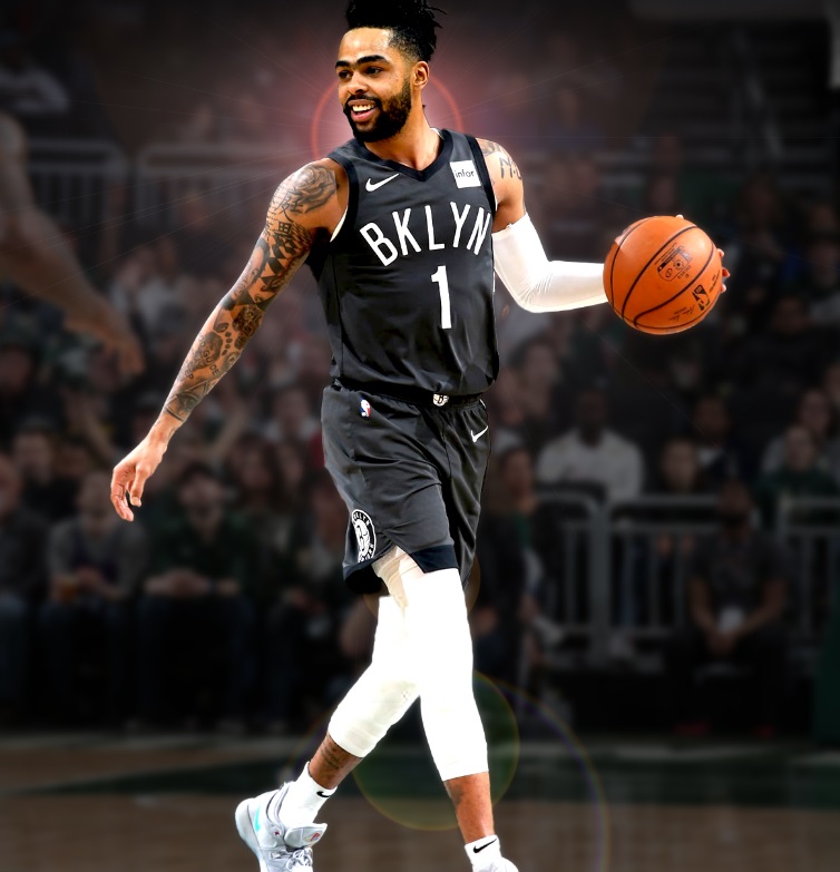 PHOTO D'Angelo Russell In A Brooklyn Nets Uniform